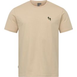 T-Shirt Ragwear "T-Shirt Samms B Gots YOUMODO", Damen, Gr. XXL, beige (sand), Obermaterial: 100% Baumwolle CO., relaxed fit, Rundhals, Shirts T-Shirt