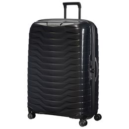 Hartschalen-Trolley Samsonite "PROXIS, verschiedene Gr&ouml;&szlig;en und Farben", Damen, Gr. B/H/T: 57cm x 81cm x 32cm 125 l, schwarz, Polypropylen, unifarben, festlich, Koffer Hartschalen-Trolley, arretierbares und versenkbares Druckknopf-Trolleysystem