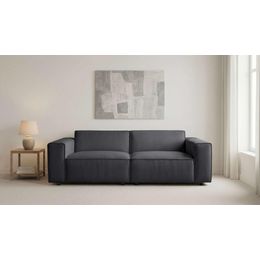 2-Sitzer OTTO HOME "Jorrena, extra weicher Chenille-Stoff", dunkelgrau, B:226cm H:73cm T:105cm, 100% Polyester, Sofas, 2-Sitzer, Kompaktsofa, 3 Komfortstufen, Breite 226 cm, mit Wellenunterfederung