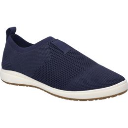 Slipper Josef Seibel "Caren 66, indigo", Damen, Gr. 42, blau (indigo), Obermaterial: 100% Textilmaterial TEXMAT., Schuhe Slipper