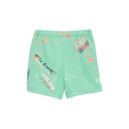 Bermudas s.Oliver JUNIOR, Jungen, Gr. 128, N-Gr, turquoise spray effected sublimation, Obermaterial: 58% Polyester, 42% Baumwolle, bedruckt, loose fit kurz, Hosen Bermudas, mit mehreren Prints