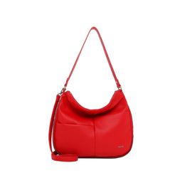 Emily & Noah Beuteltasche EMILY & NOAH "Beutel E&N Beziers RUE 09", Damen, Gr. B/H/T: 32cm x 29cm x 7,5cm 0, rot (rot 600), PVC, Taschen Beuteltasche