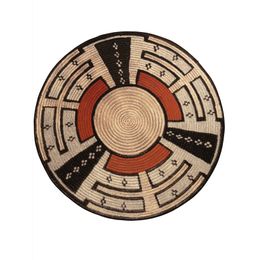 Teppich Gr. 1, braun (beige, gemustert), B:60cm H:5mm L:60cm, Kunstfaser, Polyester, Polypropylen, Teppiche, Teppich