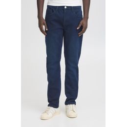 Relaxhose Blend "BHTwister", Herren, Gr. 38, L&auml;nge 34, blau (denim dunkelblau), Denim/Jeans, 82% Baumwolle, 16% Polyester, 2% Elasthan, unifarben, Basic, regular fit lang, Hosen Relaxhose, Jeanshose mit normalem Bund und schmalem Bein - Twister Fit