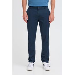 Chinohose Blend "BHTirak", Herren, Gr. 38, L&auml;nge 34, marineblaus, Twill, 98% Baumwolle, 2% Elasthan, unifarben, normal lang, Hosen Chinohose, Stoffhose mit G&uuml;rtelschlaufen und Leder-Details - Regular Fit