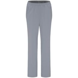 Schlupfhose GOLDNER "Kurzgr&ouml;&szlig;e Reiseschlupfhose LOUISA", Damen, Gr. 26, K-Gr, silber (silbergrau), Obermaterial: 100% Polyester COOLMAX PES(Coolmax)., Hosen Schlupfhose