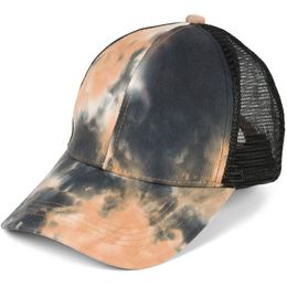 styleBREAKER "Ponytail Baseball Cap Batik mit Mesh Einsatz" 1 Stk.