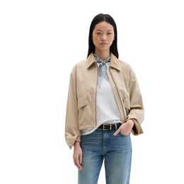 Marc O'Polo Outdoorjacke MARC O'POLO "aus Organic Cotton-Twill", Damen, Gr. 38, linen beige, Obermaterial: 100% Baumwolle; Futter: 100% Baumwolle, unifarben, regular fit, normaler Saum, Jacken Outdoorjacke