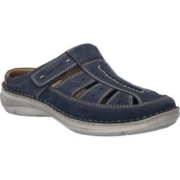 Slipper Josef Seibel "New Anvers 76, dunkelblau", Damen, Gr. 47, blau (dunkelblau), Obermaterial: 100% Rindsleder Leather cow., Schuhe Slipper