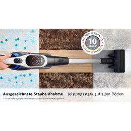 Bosch Akku-Stielstaubsauger "BKS931BA", wei&szlig;, B:25cm H:130cm T:21,6cm, Akkusauger, HEPA-Filtersystem, 10 Jahre Motorgarantie, Staubkomprimierung, wei&szlig;, Akku-Stielstaubsauger