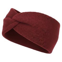 Stirnband styleBREAKER "Feinstrick Stirnband Twist Knoten", Damen, rot (bordeaux, rot), Obermaterial: 100% Viskose CV., Modisch, M&uuml;tzen Stirnband