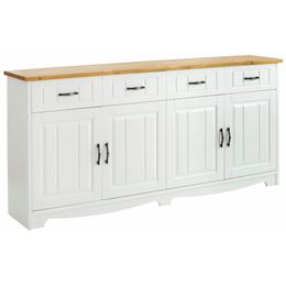 Sideboard OTTO HOME "Trinidad", gelb (wei&szlig;, honigfarben), B:194cm H:89cm T:37cm, Sideboards, Sideboard, Kommode, Breite 194 cm