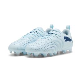 Fu&szlig;ballschuh Puma "FUTURE 9 PLAY FG/AG JR", Kinder, Gr. 38,5, icy blau, blau jewel, Synthetik, Schuhe Fu&szlig;ballschuh, f&uuml;r Rasenpl&auml;tze, mit Schn&uuml;rung, innen aus Textil, f&uuml;r Jugendliche