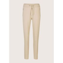 Madeleine Mode Jogger Pants MADELEINE "Jogginghose Elastische Freizeithose mit Taschen", Damen, Gr. 34, N-Gr, beige (berber), Obermaterial: 77% Viskose CV. 20% Polyester PES. 3% Elasthan EL., Hosen Jogger Pants
