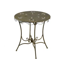 HTI-Living Runder nostalgischer Metalltisch Lily