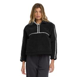 Sweatshirt Billabong "Getting Warm Sherpa", Damen, Gr. L, schwarz sands, Obermaterial: 100% Microfaser;, Sweatshirts Sweatshirt