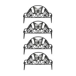 HTI-Living Beeteinfassung 600 cm Schmetterling mit Lichterkette
