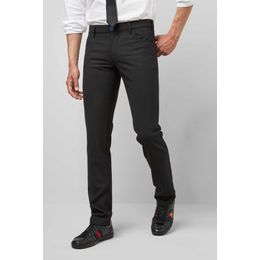 Outdoorhose MEYER "M5 Slim", Herren, Gr. 38, L&auml;nge 34, schwarz, 53% Polyester, 44% Wolle, 3% Elasthan, unifarben, figurumspielend lang, Hosen Outdoorhose, M5 Slim Ganzjahreshose