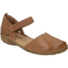 Sandale Josef Seibel "Rosalie 42, braun", Damen, Gr. 42, braun (cognac), Obermaterial: 100% Rindsleder Leather cow., Schuhe Sandale