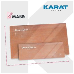 Karat office Design-Glas-Memoboard Brush Rot
