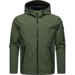 Softshelljacke Ragwear "Softshelljacke Shellwie", Herren, Gr. S, gr&uuml;n (schwarz olive), Obermaterial: 100% Polyester PES. Obermaterial: Futter: 100% Polyester PES., Jacken Softshelljacke