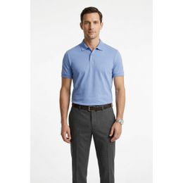 Poloshirt BOSS Green "Pio 2", Herren, Gr. L, light, pastel blau459, Jersey, Obermaterial: 100% Baumwolle, gestreift, regular fit normal, Rippstrickb&uuml;ndchen, Shirts Poloshirt