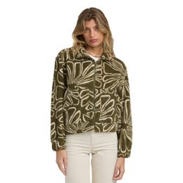 Fleecepullover Billabong "First Light", Damen, Gr. S, martini olive, Obermaterial: 100% Microfaser;, Sweatshirts Fleecepullover