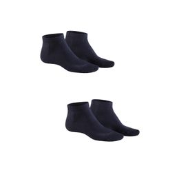 Sneakersocken Hudson "ONLY 2-PACK", Herren, Gr. 43-46, marine, Baumwollmischung, normal, Socken Sneakersocken, Komfortbund mit weitem Fu&szlig;ausschnitt