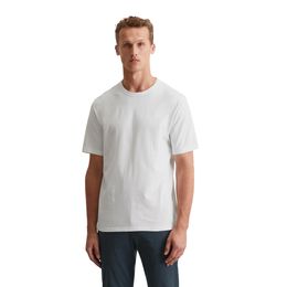 Marc O'Polo T-Shirt MARC O'POLO "aus hochwertiger Bio-Baumwolle", Herren, Gr. XXL, wei&szlig;, Obermaterial: 100% Baumwolle, unifarben, Basic, Basic, Rundhals, normaler Saum, Shirts T-Shirt