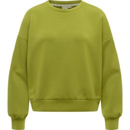 Rundhalspullover Ragwear "Sweater Wuss Solid", Damen, Gr. L, gr&uuml;n (pistachio), Obermaterial: 47% Polyester PES. 47% Modal CMD. 6% Elasthan EL., Rundhals, &Auml;rmel ohne &Auml;rmelschlitz B&uuml;ndchen, Pullover Rundhalspullover