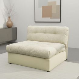 Sofaelement DOMO collection "800026", beige, B:121cm H:85cm T:121cm, 100% Polyester, Polsterelemente, Sofaelement