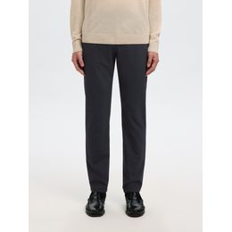 Anzughose Selected "SLH175-SLIM ROBERT FLEX PANTS NOOS", Damen, Gr. 32, L&auml;nge 34, schwarz sapphire, Web, Obermaterial: 67% Polyester, 29% Viskose, 4% Elasthan, unifarben, slim fit kn&ouml;chellang, Hosen Anzughose