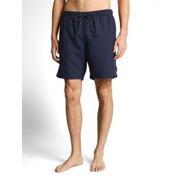 Badeshorts Tom Tailor, Gr. L, N-Gr, sky captain, Web, Polyester, Badehosen Badeshorts, unifarben, mit Gummizug und Kordel