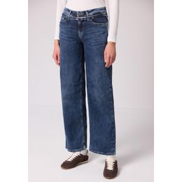 Loose-fit-Jeans Street One, Damen, Gr. 29, L&auml;nge 30, medium blau soft washed, Jeans, 76% Baumwolle, 18% Lyocell, 4% Elastomultiester, 2% Elasthan, unifarben, kn&ouml;chellang, Jeans, Middle Waist