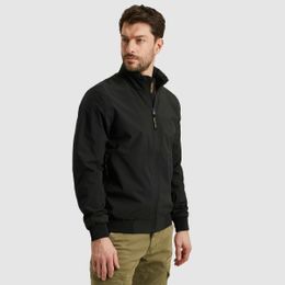 PME-Legend Outdoorjacke PME LEGEND, Gr. M, schwarz (jet schwarz), Web, Obermaterial: 94% Polyester, 6% Elasthan, unifarben, regular fit taillenbedeckt, B&uuml;ndchen, Jacken Outdoorjacke, mit Taschen