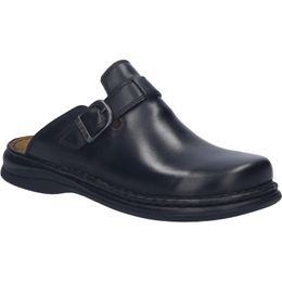 Clog Josef Seibel "Madrid, schwarz", Damen, Gr. 45, schwarz, Obermaterial: 100% Rindsleder Leather cow., Schuhe Clog