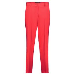 Anzughose Betty Barclay "Businesshose mit B&uuml;gelfalte", Damen, Gr. 42, EURO, rot (poppy rot), Obermaterial: 86% Polyester PES. 14% Elasthan EL., Hosen Anzughose