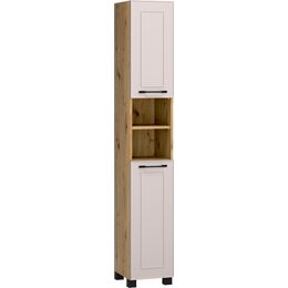 Hochschrank Welltime "CADIZ, ged&auml;mpfte Scharniere", kaschmir, B:30cm H:180cm T:35cm, MDF, Schr&auml;nke, Hochschrank