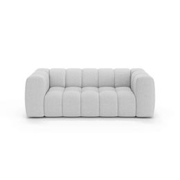 3-Sitzer HOMSY BY ANA JOHNSON "BOUBELLE Design-Sofa mit Steppung, Bubble-Optik, Breite 217 cm", hellgrau, B:217cm H:75cm T:100cm, 100% Polyester, Sofas, 3-Sitzer, hoher Sitzkomfort dank Wellenunterfederung, gem&uuml;tlich und modern
