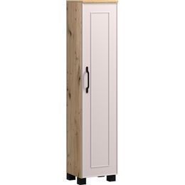Midischrank Welltime "CADIZ, ged&auml;mpfte Scharniere", kaschmir, B:30cm H:130cm T:35cm, MDF, Schr&auml;nke, Midischrank