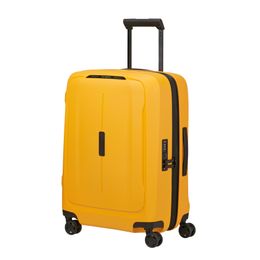 Hartschalen-Trolley Samsonite "ESSENS ZIP", Damen, Gr. B/H/T: 40cm x 55cm x 23cm 50 l, radiant gelb, Polypropylen, Koffer Hartschalen-Trolley, aus Polypropylen, mit Volumenerweiterung