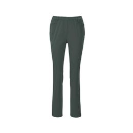 Schlupfhose GOLDNER "Kurzgr&ouml;&szlig;e Leichte Baumwollschlupfhose LOUISA", Damen, Gr. 20, K-Gr, gr&uuml;n (flaschengr&uuml;n), Obermaterial: 98% Baumwolle CO. 2% Elasthan EL., Hosen Schlupfhose
