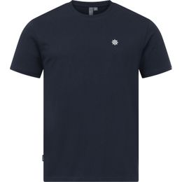 T-Shirt Ragwear "T-Shirt Samms H Gots YOUMODO", Damen, Gr. L, blau (navy), Obermaterial: 100% Baumwolle CO., relaxed fit, Rundhals, Shirts T-Shirt