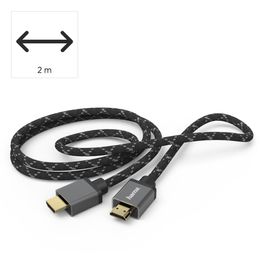 Hama HDMI-Kabel "Ultra High Speed HDMI&trade;-Kabel, Ultra-HD 7680 x 4320 (8K), Aluminium", schwarz, 200cmcm, Kabel, Lizenziert f&uuml;r HDMI&trade; Ultra High Speed, lizenziert von/durch: HDMI.org, HDMI-Kabel