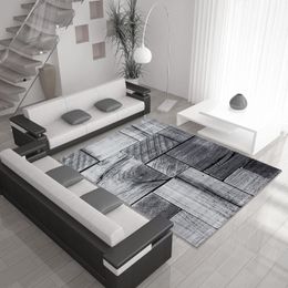 Teppich Ayyildiz Teppiche "Parma 9260" Gr. 2, schwarz, B:80cm H:9mm L:150cm, Kunstfaser, Teppiche, Teppich, L&auml;ufer, Stein Optik, Kurzflor, Wohnzimmer