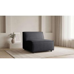 Sessel OTTO HOME "Jorrena, extra weicher Chenille-Stoff", dunkelgrau, B:90cm H:73cm T:105cm, 100% polyester, Sessel, Sessel, Armloser 1-Sitzer, 3 Komfortstufen, 90x105 cm, mit Wellenunterfederung