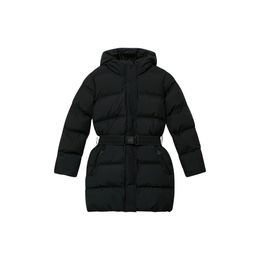 Steppjacke s.Oliver JUNIOR, M&auml;dchen, Gr. 134/140, schwarz, Steppware, Obermaterial: 100% Polyester, unifarben, loose fit normal, Jacken Steppjacke, mit Kapuze