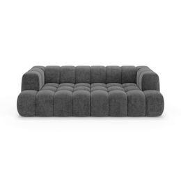 Big-Sofa HOMSY BY ANA JOHNSON "XL BOUBELLE Design-Sofa extra tief, Bubble-Optik, Breite 246 cm", anthrazit, B:246cm H:75cm T:135cm, 100% Polyester, Sofas, Big-Sofa, 4-Sitzer mit Wellenunterfederung, gem&uuml;tlich und modern, mit Steppung