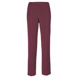 Schlupfhose GOLDNER "Edle Professlan-Schlupfhose MARTHA", Damen, Gr. 38, N-Gr, rot (bordeaux), Obermaterial: 62% Polyester PES. 32% Viskose CV. 6% Elasthan EL., Hosen Schlupfhose