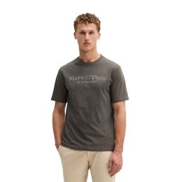 Marc O'Polo T-Shirt MARC O'POLO "aus Organic Cotton", Damen, Gr. L, grau (light graphite), Obermaterial: 100% Baumwolle, unifarben, Basic, Basic, Rundhals, Shirts T-Shirt
